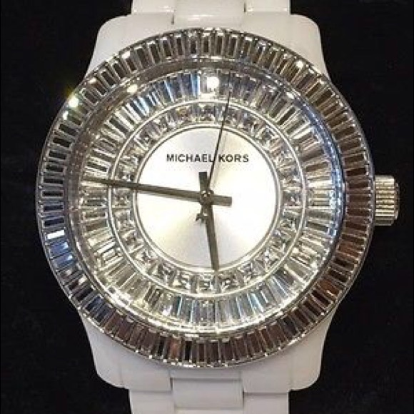 Michael Kors | Jewelry | Authentic Michael Kors White Watch | Poshmark
